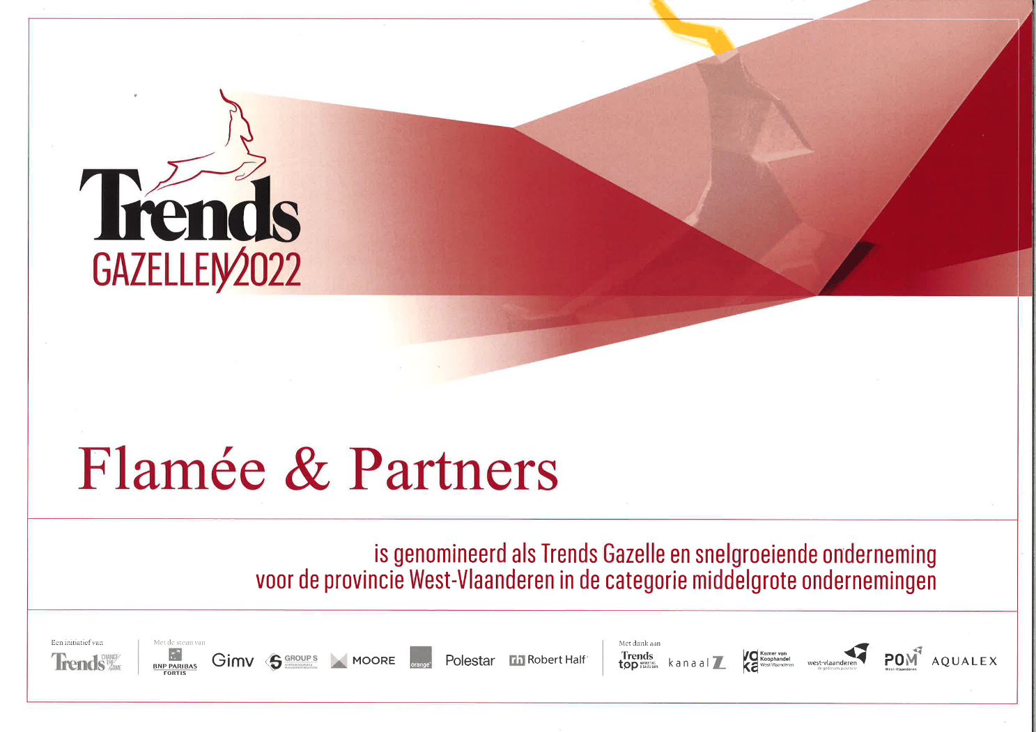 Trends gazellen 2022 - Flamée & Partners